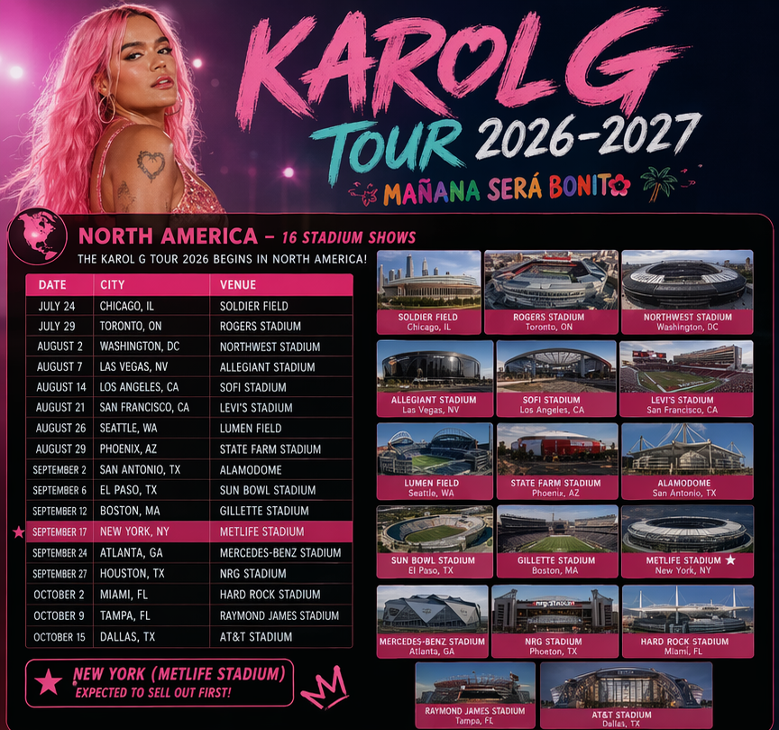 Karol G Tour 2026: Dates, Tickets & Setlist